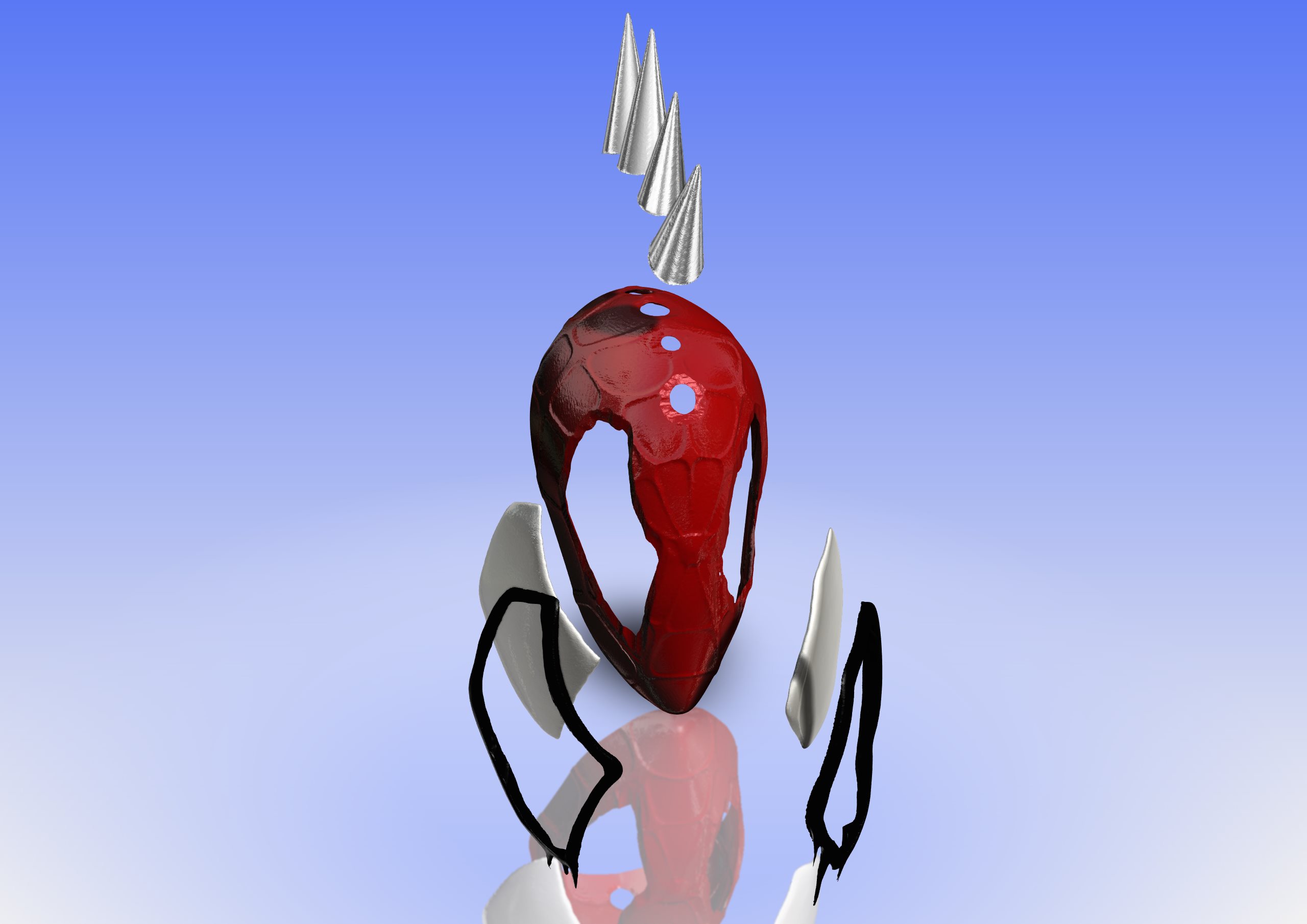 SPIDER PUNK MASK FACESHELL SPIDER-MAN: ACROSS THE SPIDER-VERSE by 3dxav ...