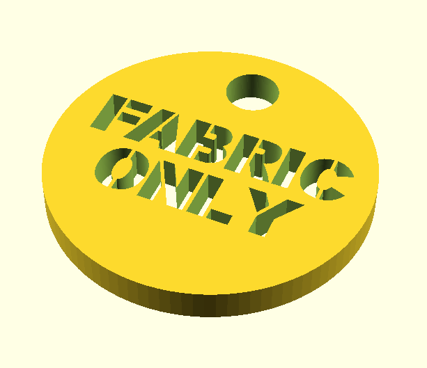 OpenSCAD Customizable Tag by samster395 | Download free STL model ...