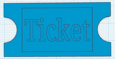 Ticket by Mccastagne | Download free STL model | Printables.com