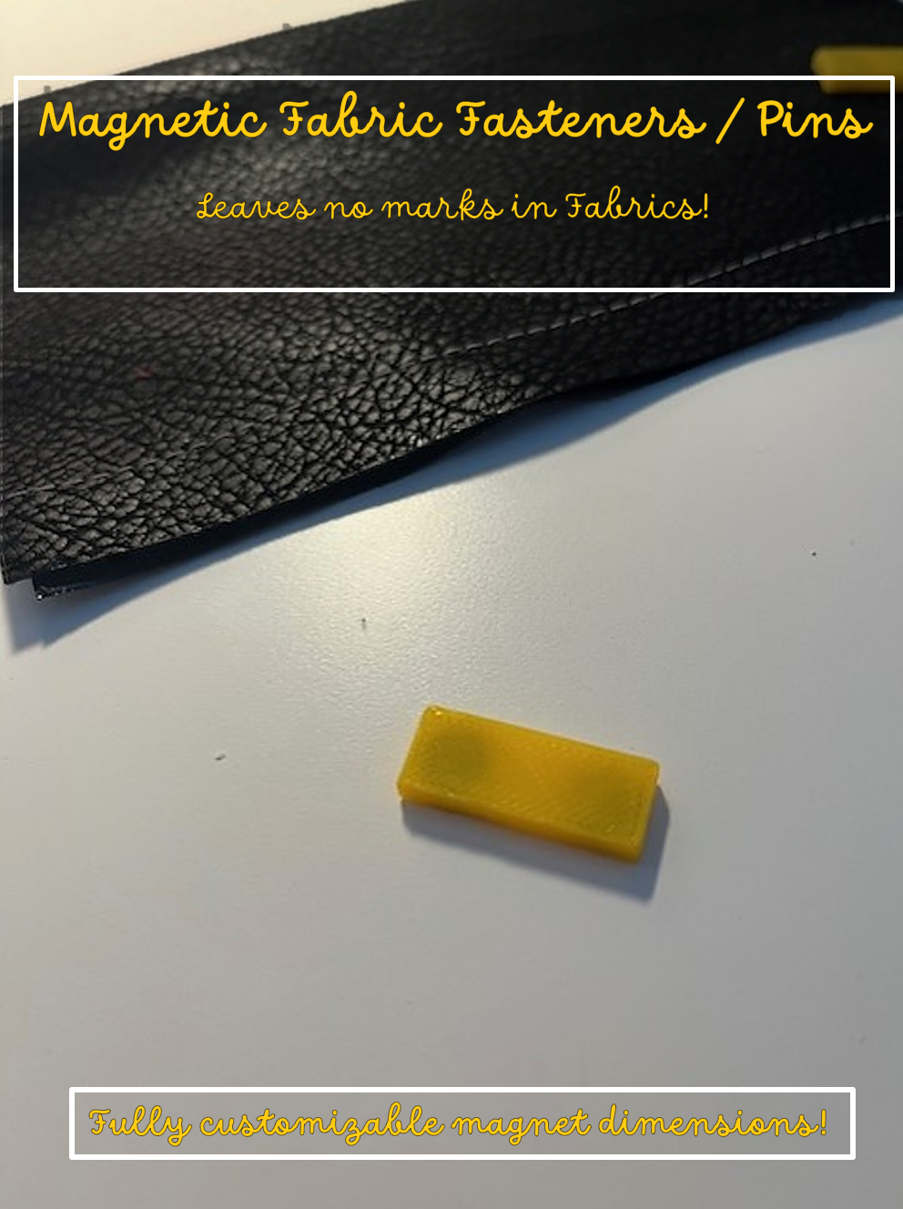 Magnetic Fabric Fasteners / Pins by JetThruster | Download free STL ...