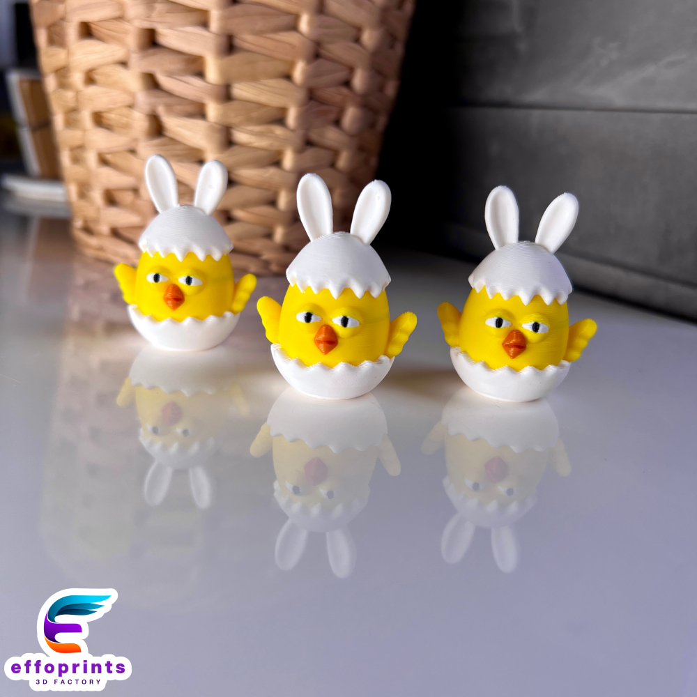 Easter Chick Egg No Support by effoprints | Download free STL model ...
