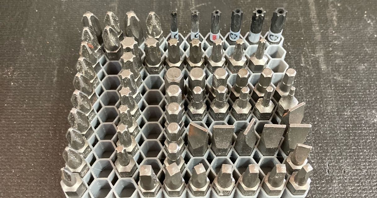 100 Bit Holder by Sherlock_Ohms | Download free STL model | Printables.com
