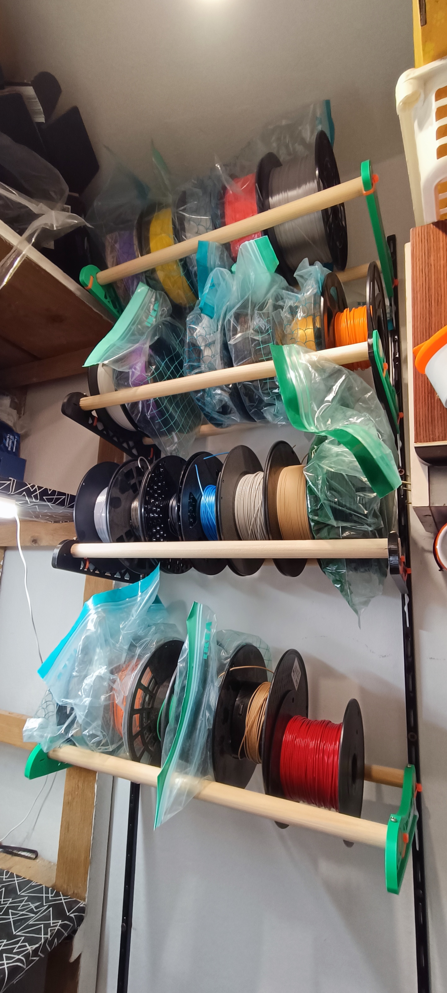 Filament rack/shelf with modular brackets by GregorB | Download free ...