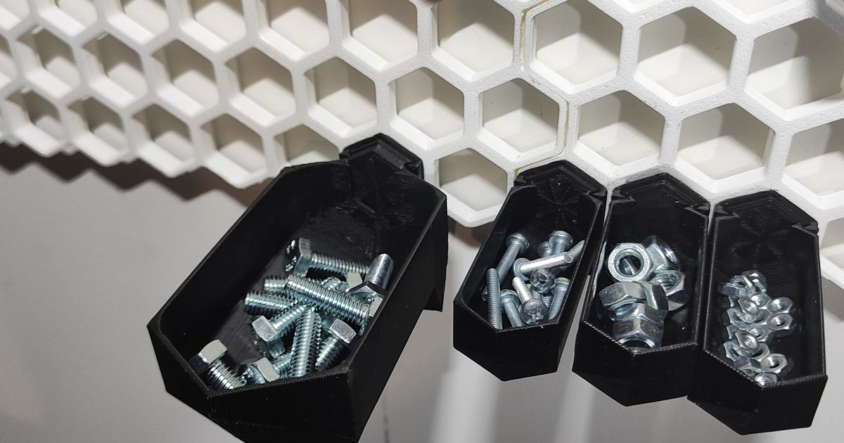 HEX BOXES for Honeycomb Wall von yass | Kostenloses STL-Modell ...