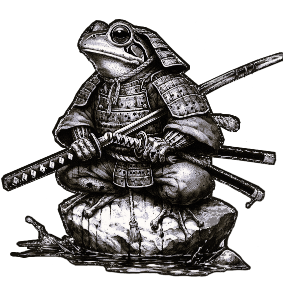 Samurai Frog by HALFBLAKE3D | Download free STL model | Printables.com