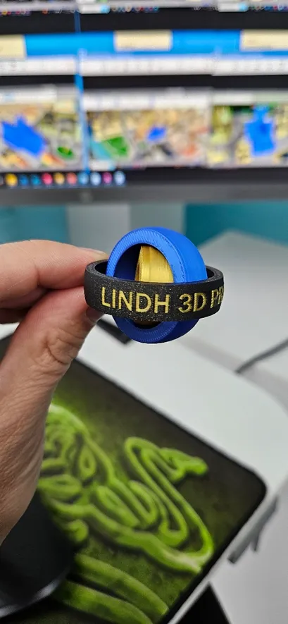 Gyro fidget keychain (perfect givaway) by Lindh3D | Download free STL ...