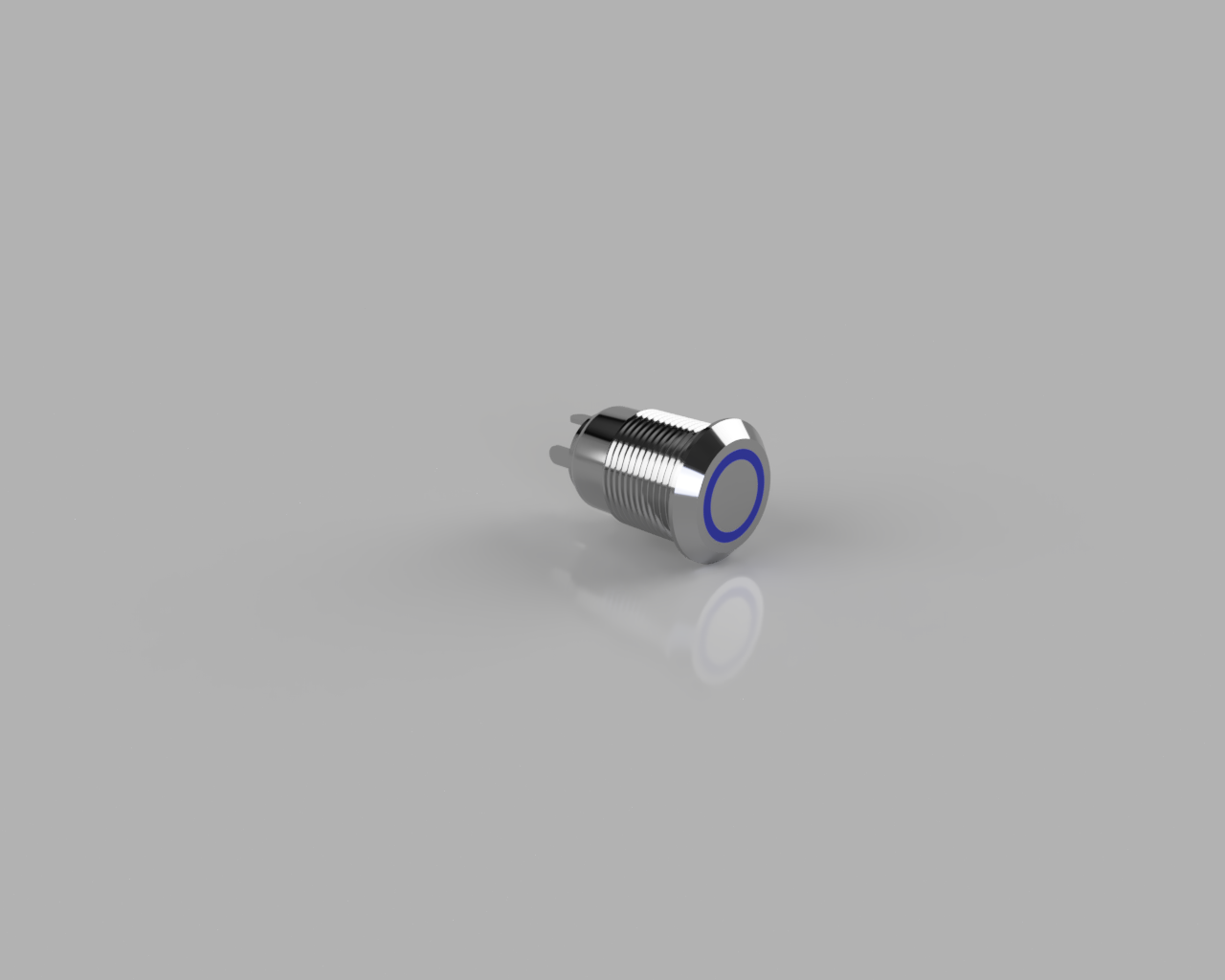 12mm Push Button with Ring Light by 3DMadLab | Download free STL model ...