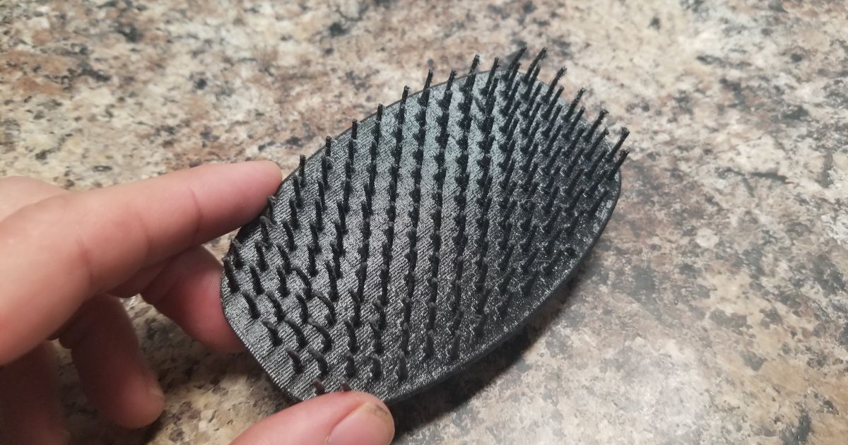 Men's Coarse Hairbrush by Coss27 | Download free STL model | Printables.com