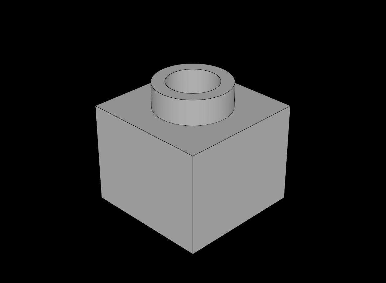 Lego Compatible (86996.dat) Plate 1 x 1 x 0.667 by thall72 | Download ...