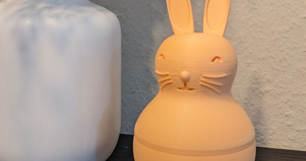 cute bunny container by Shreeak | Download free STL model | Printables.com
