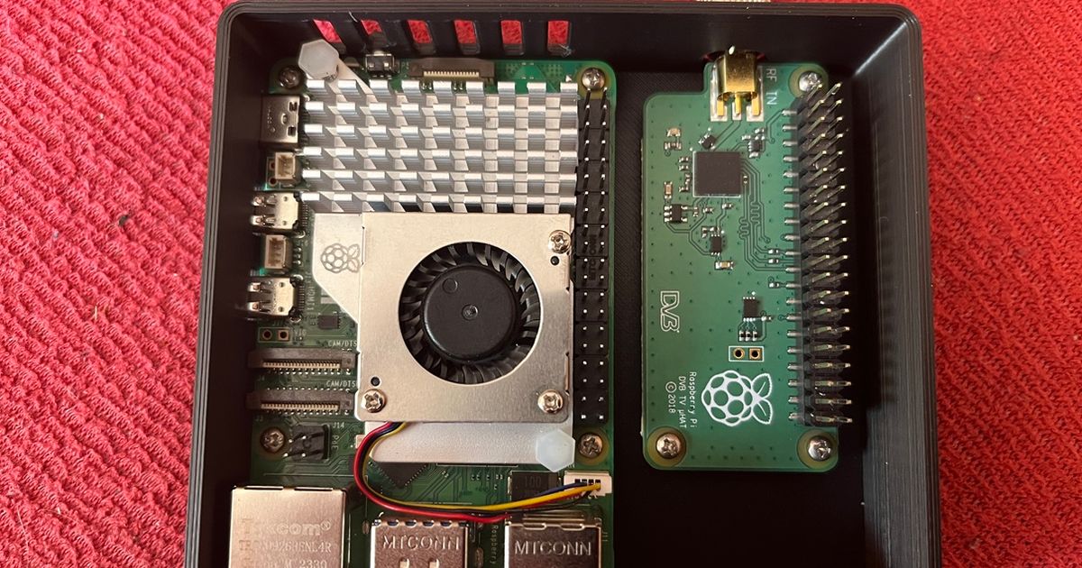 Case for Raspberry pi 5 and TV HAT by Jan Kupka | Download free STL ...