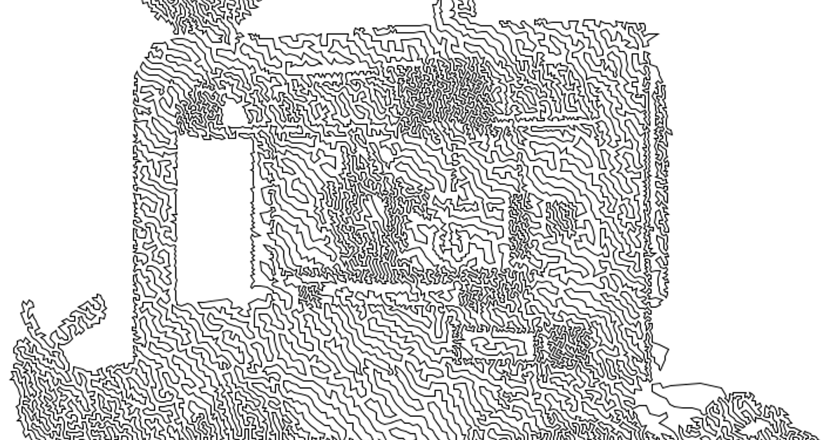 MakerBot Replicator TSP Single Line Drawing by MakerBlock | Download ...