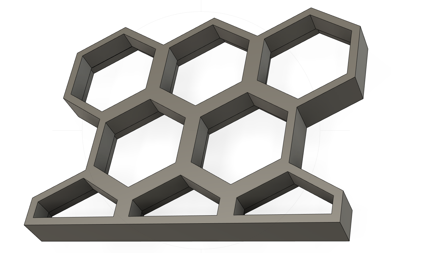 HEX_BORDER_VERTICAL_FEMELLE_3odd by jeje.e21 | Download free STL model ...