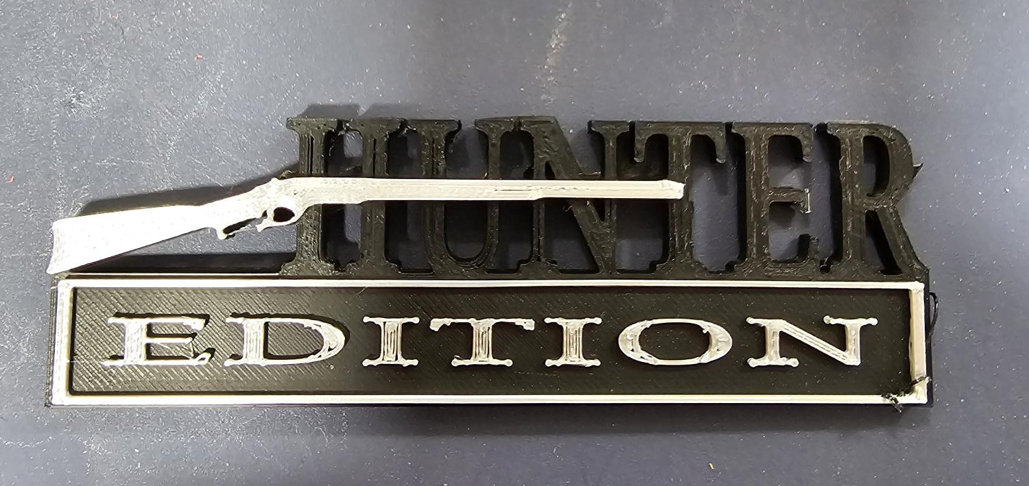 Hunter Edition Emblem by kent wilson | Download free STL model ...