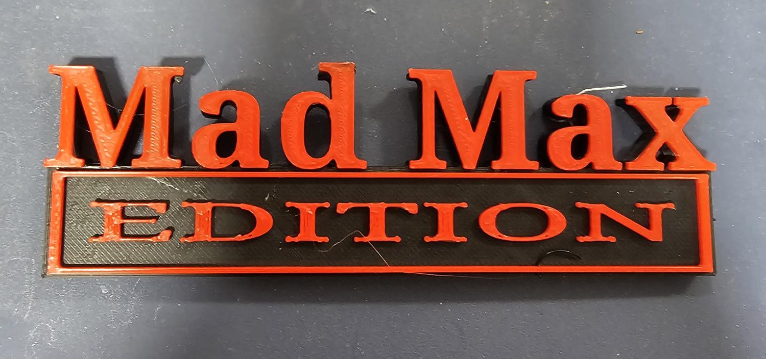 Mad Max Edition Emblem by kent wilson | Download free STL model ...