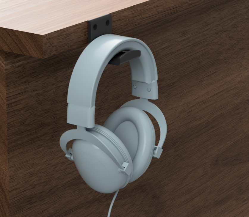 Headphone/Headset hanger for table by PrismaPrints | Download free STL ...