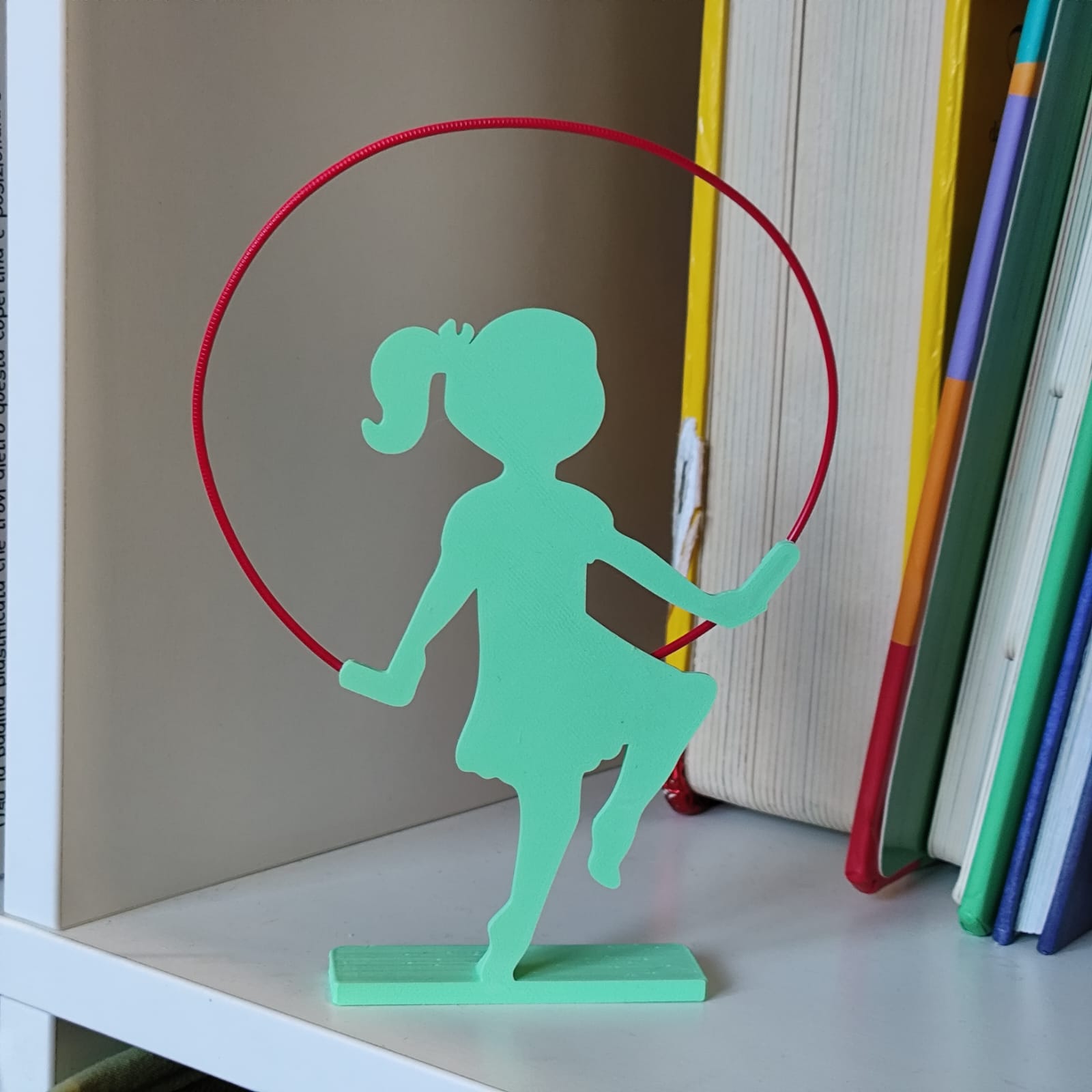 Little girl jumping over Filament rope by Calcetin | Download free STL ...