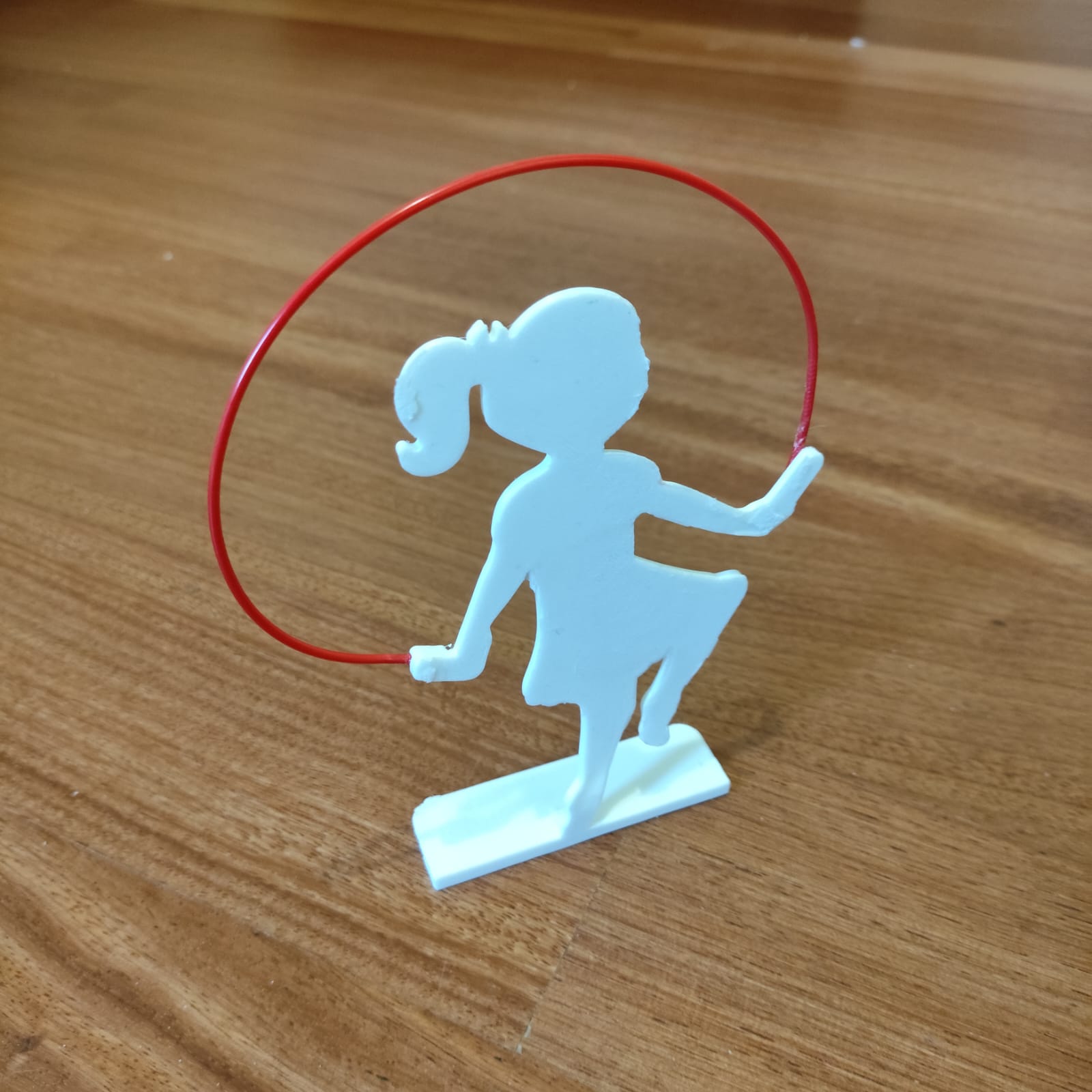Little girl jumping over Filament rope by Calcetin | Download free STL ...