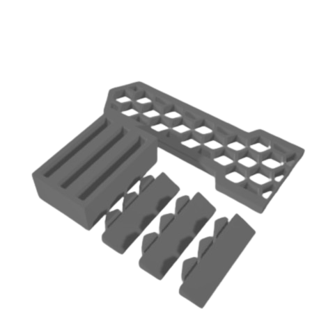 Bed scraper w/ replaceable blades & storage by bricksalad | Download ...