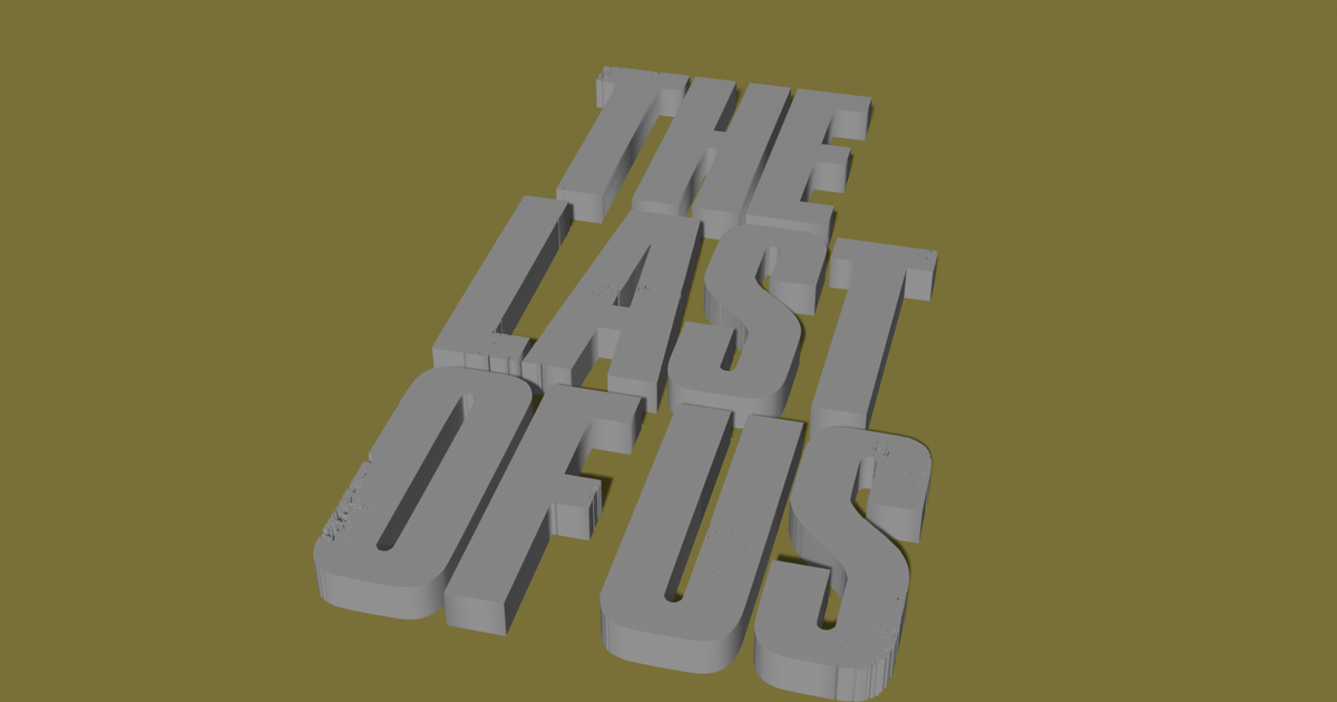 The Last Of Us Logo by pavel benes | Download free STL model ...