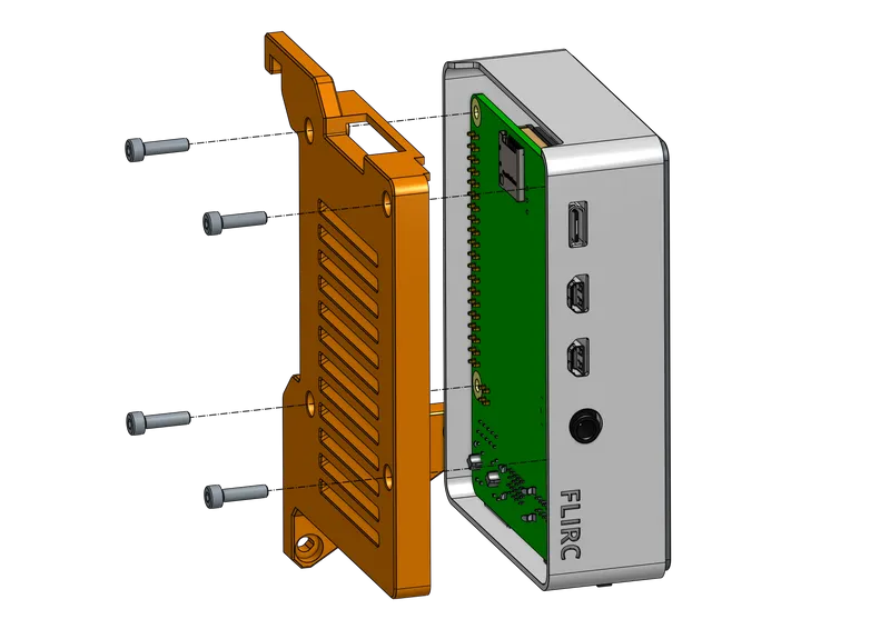 Flirc Raspberry Pi Case Mount for Prusa MK3, MK3S, MK3.5 by 6d6178 ...