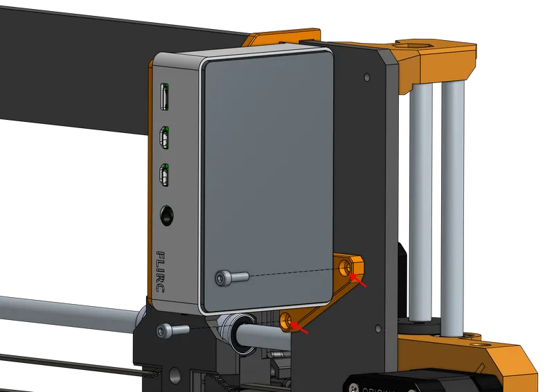 Flirc Raspberry Pi Case Mount for Prusa MK3, MK3S, MK3.5 by 6d6178 | Download free STL model ...