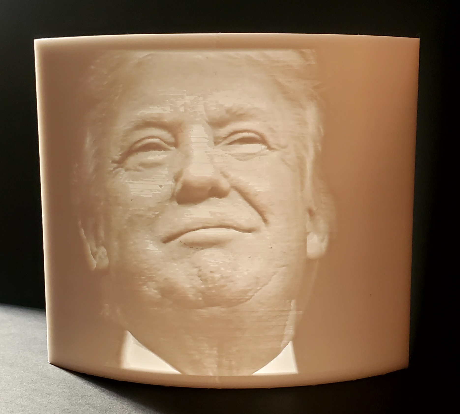 President Donald J. Trump Lithophane by Carrie Lynae | Download free ...