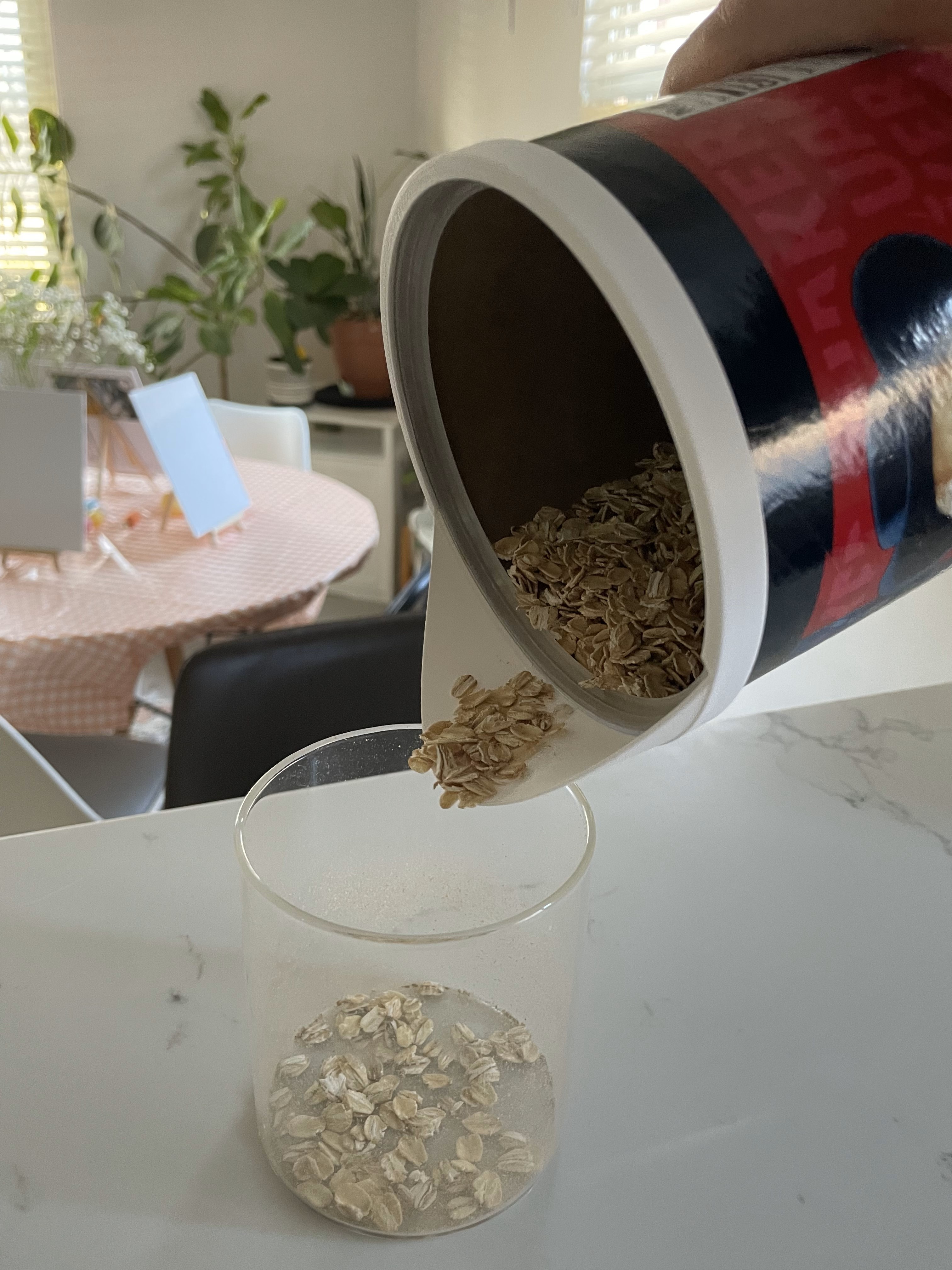 Quakers oats top lid dispenser by yynovik | Download free STL model ...