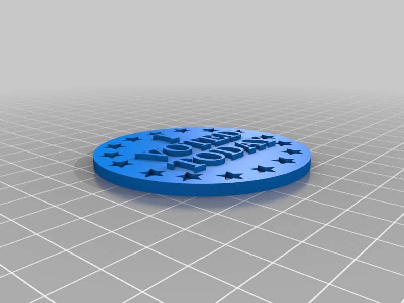 I Voted Today Badge by TheMidnightSmith | Download free STL model ...