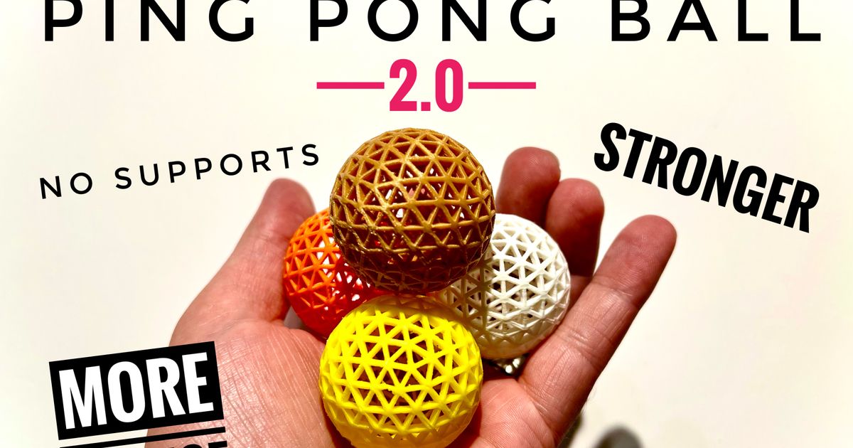 Airless Ping Pong Ball 2.0 by E.T. | Download free STL model ...