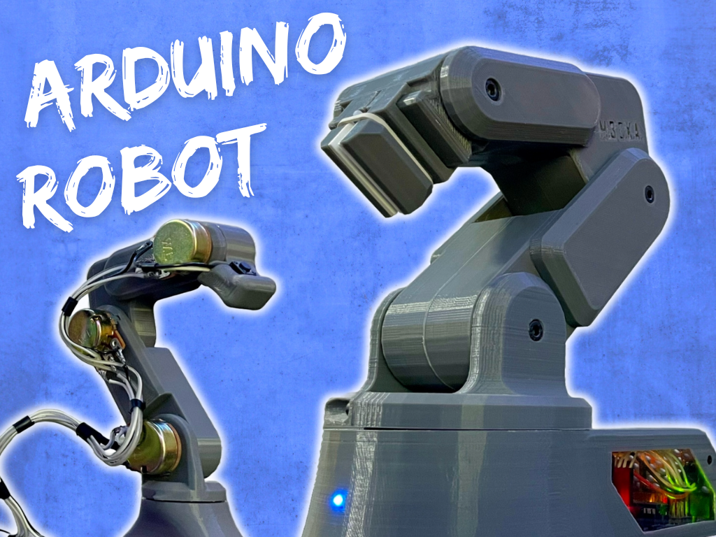 Compact Robot Arm Arduino 3d Printed By Build Some Stuff Download