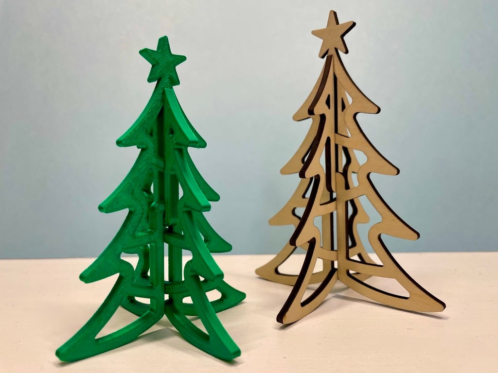 Christmas Tree - Laser/Printer by Build Some Stuff | Download free STL ...
