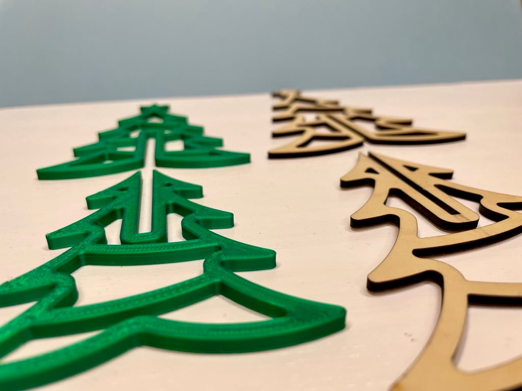 Christmas Tree - Laser/Printer by Build Some Stuff | Download free STL ...