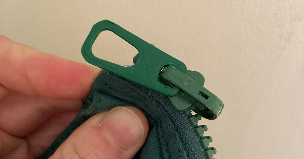 Locking Zipper Pull Tab by scottishblondie | Download free STL model ...