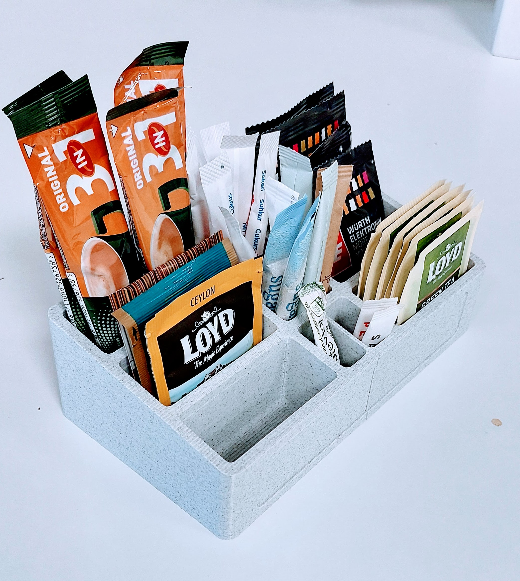 Tea and Coffee Condiments holder tray by Darius V | Download free STL ...