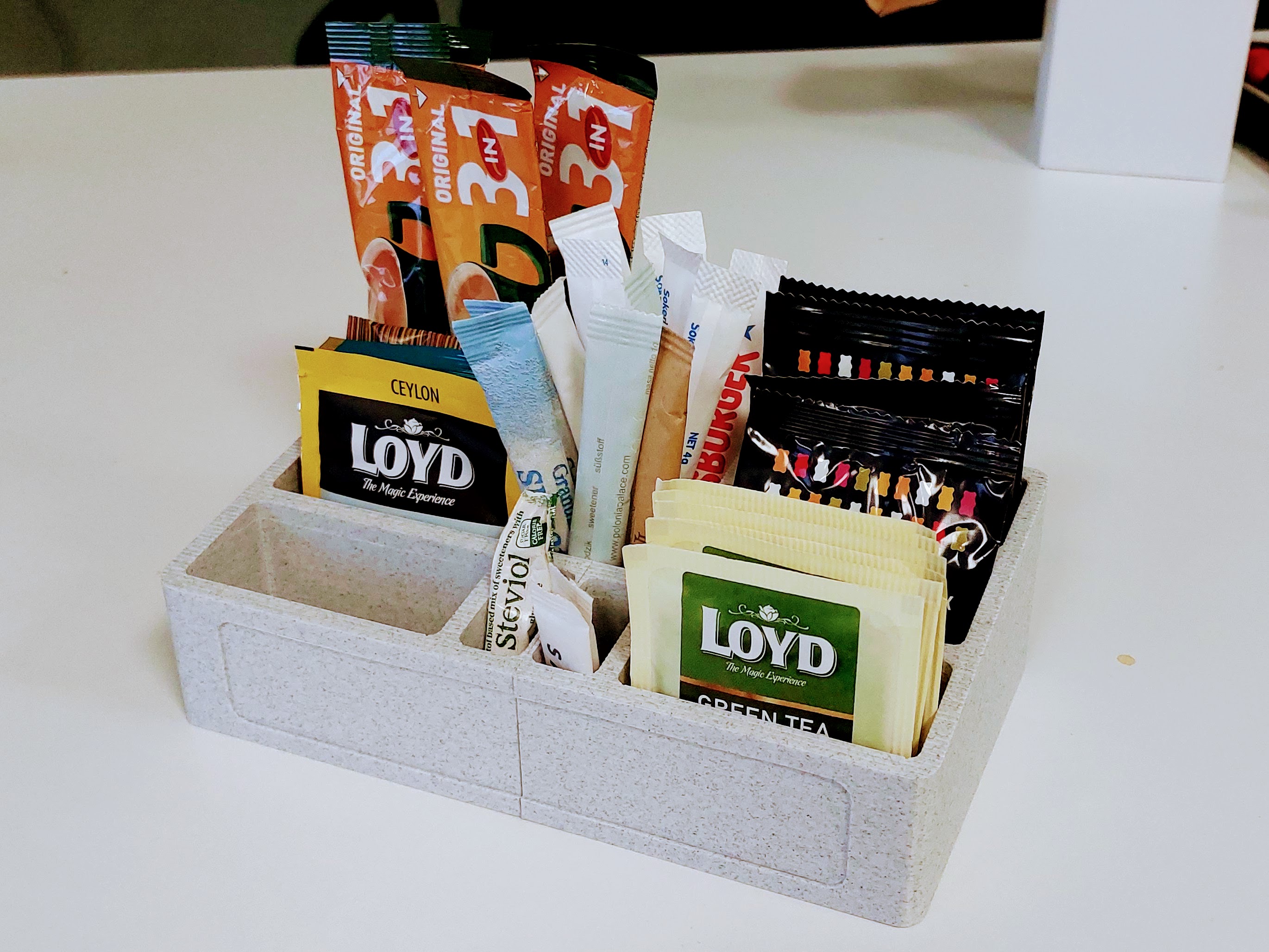 Tea and Coffee Condiments holder tray by Darius V | Download free STL ...