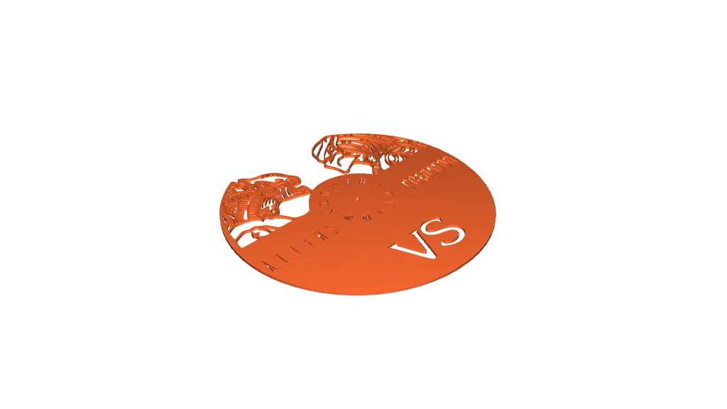 alien vs Predator wall clock by Jura Švébiš | Download free STL model ...