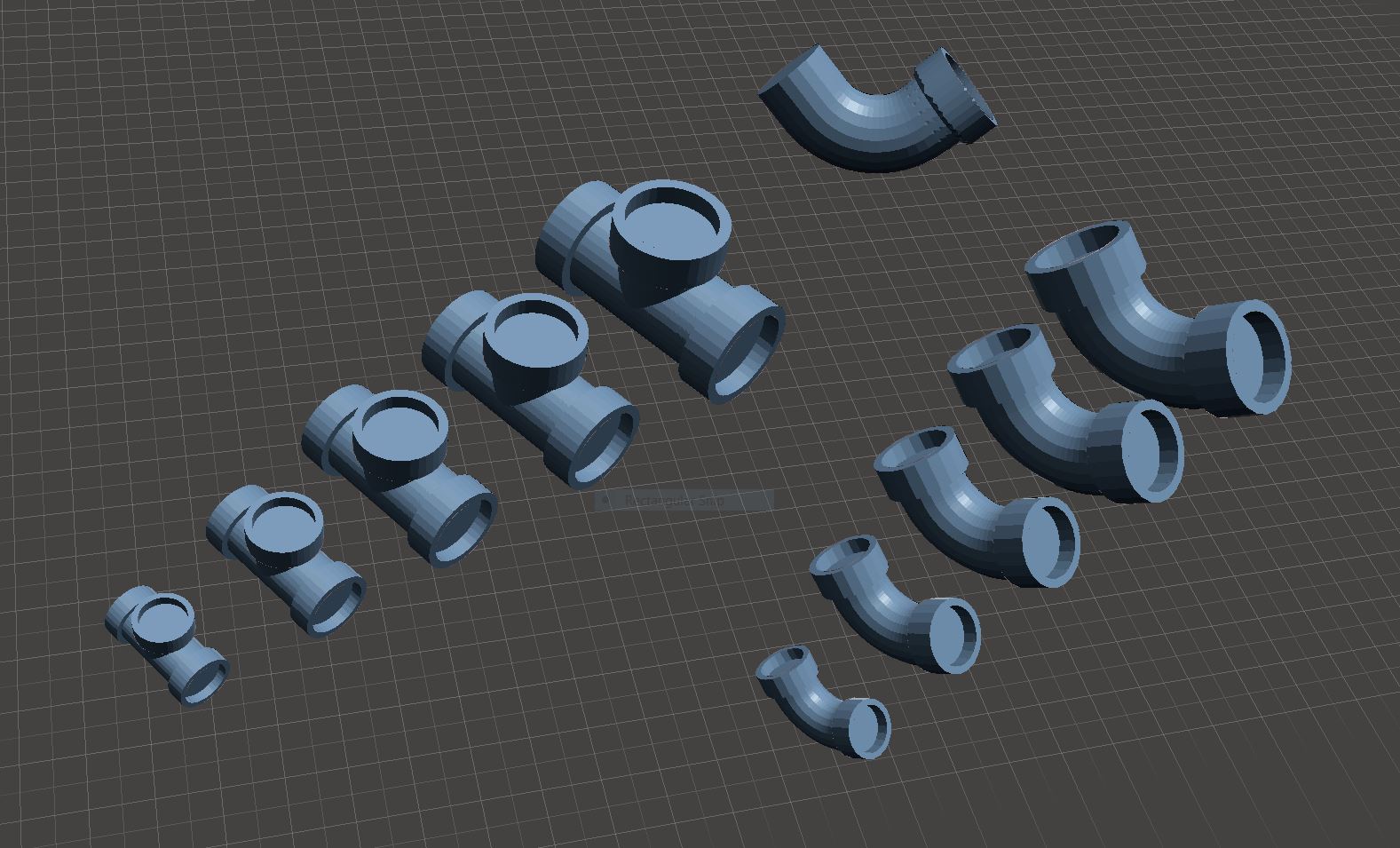 28mm scale Elbow and T joint pipes by 3D Mad Mesh | Download free STL ...