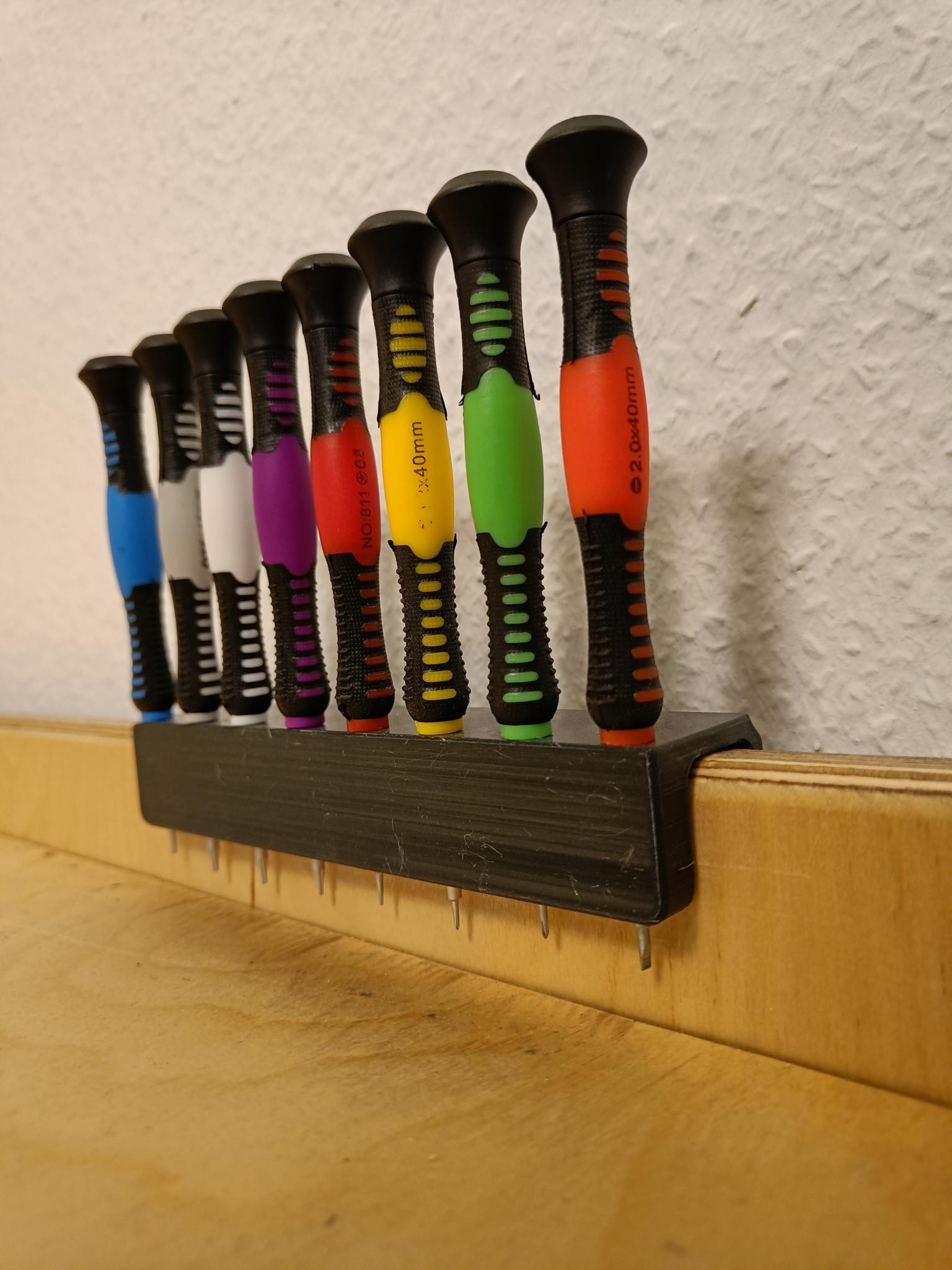 Screwdriver holder (small screwdrivers) by pfuscher666 | Download free ...