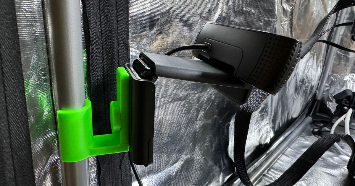 Webcam 3D printer enclosure pole mount by Kelu | Download free STL ...
