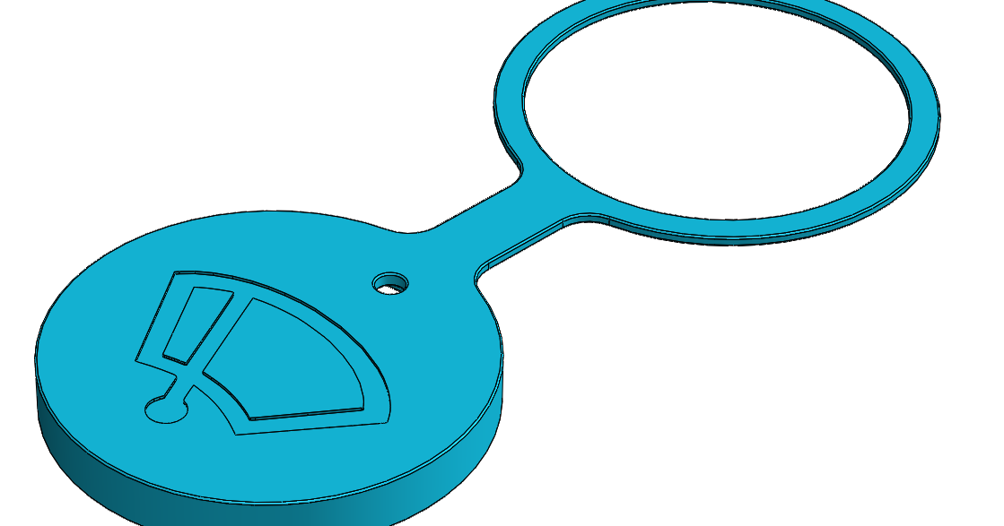 Car Wipe Washer Tank Cap by martin | Download free STL model ...