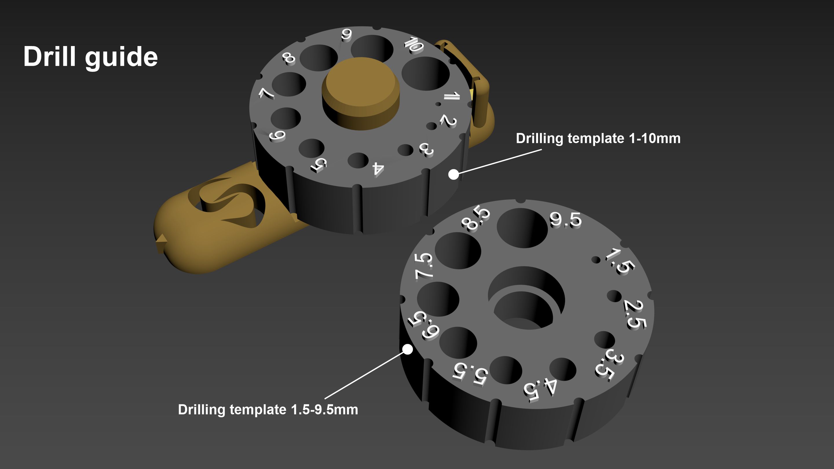 Drill guide by Meisech | Download free STL model | Printables.com