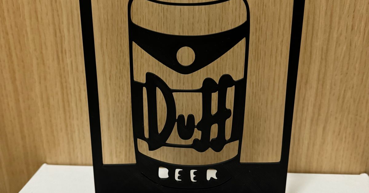 Duff Beer by Moriel | Download free STL model | Printables.com