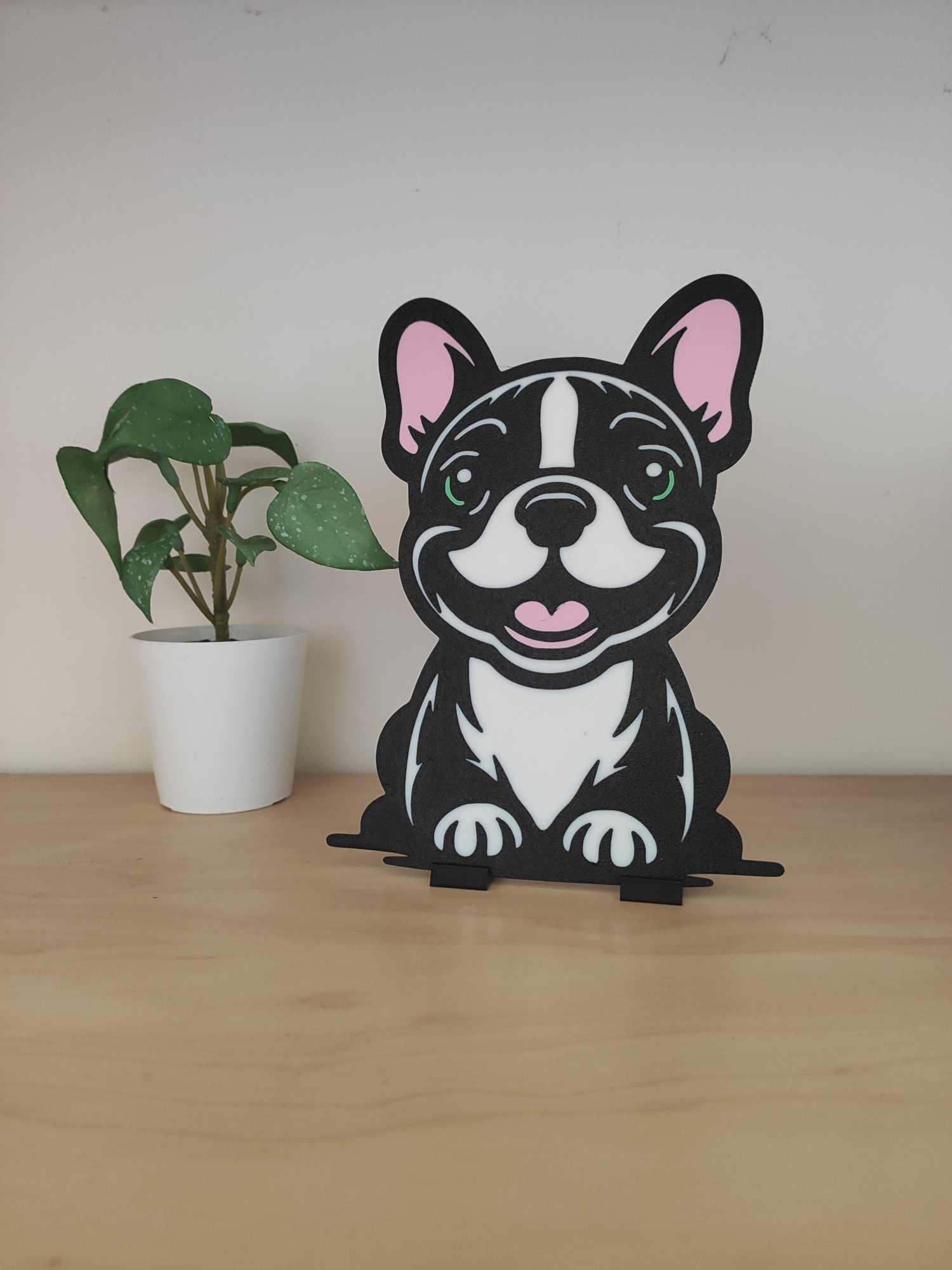 Wall/table decor french bulldog by Satisartes | Download free STL model ...