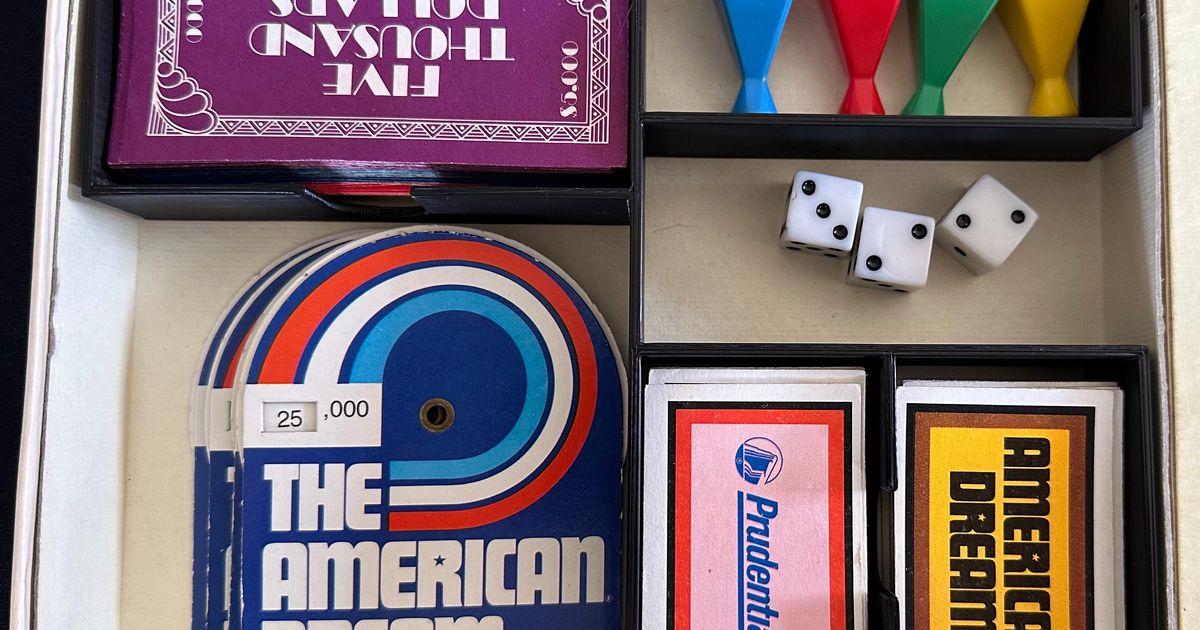 American Dream Game Box Divider by Greg Jones | Download free STL model ...