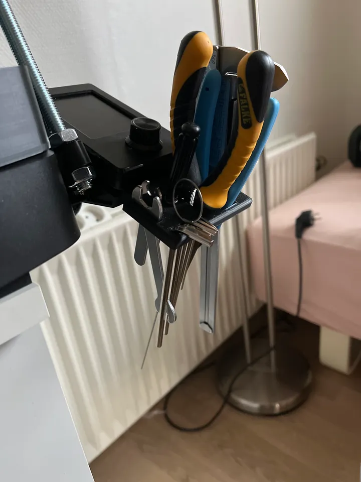 Ender 3 V3 SE - Under Screen mounted tool holder. by Jesper Senger ...