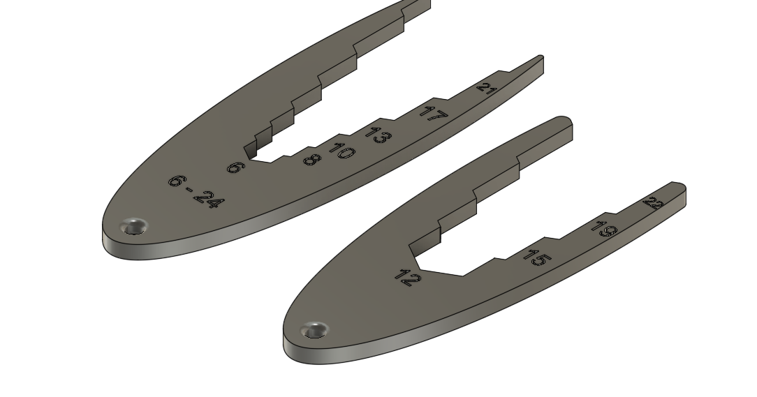 Keychain Nut Size Checker ( Metric ) by Günnî Hexer | Download free STL ...