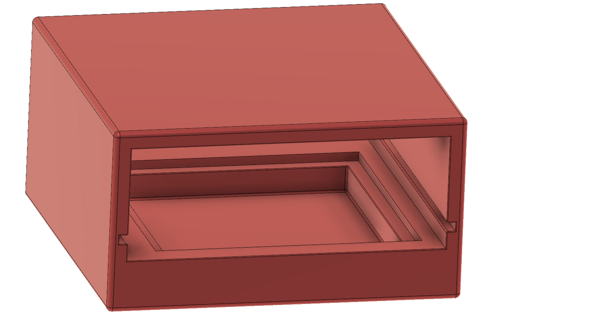 Computer Drawer Stand False Bottom by ruimpereira | Download free STL ...
