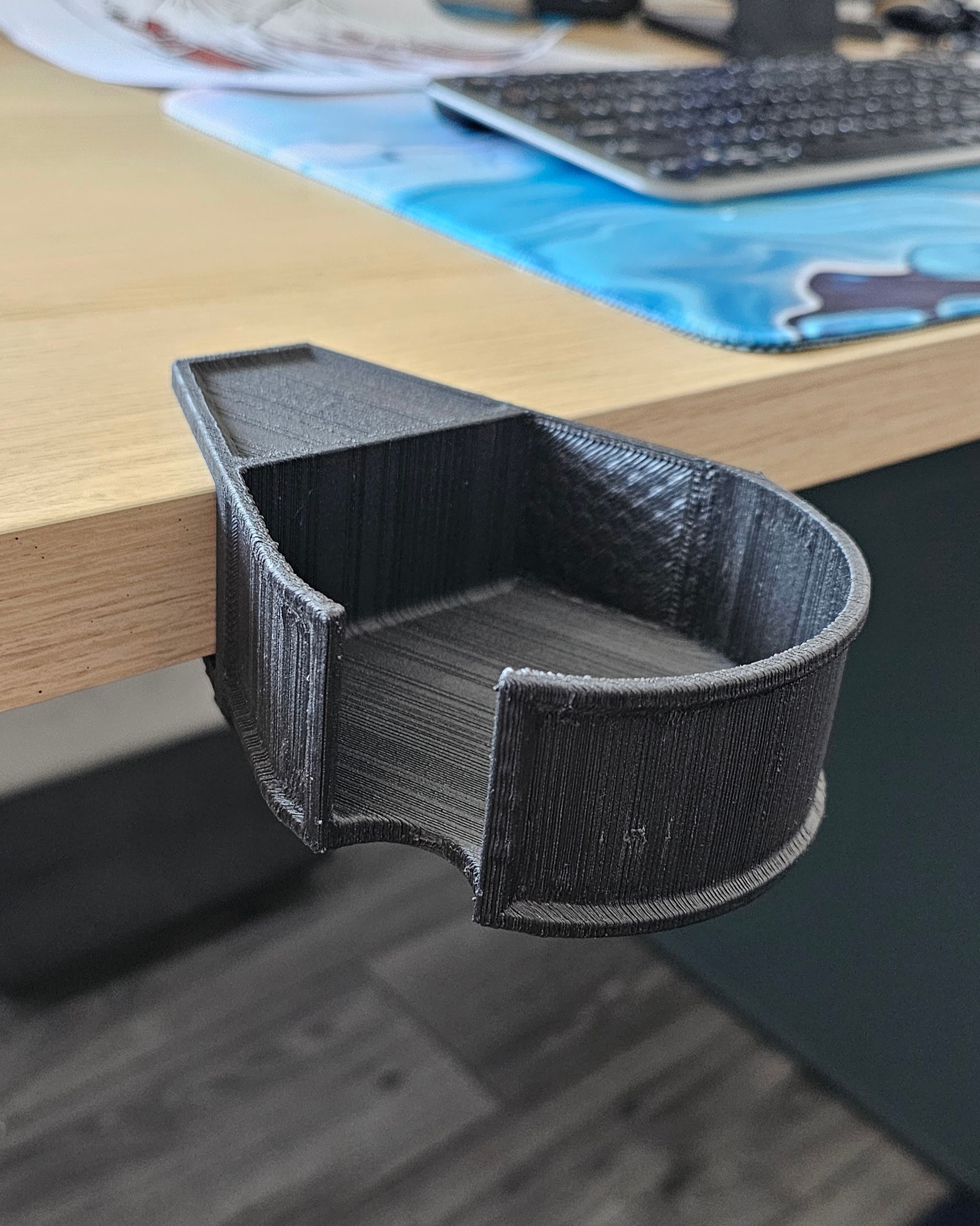 Large drink table holder/clamp by Logr47 | Download free STL model ...