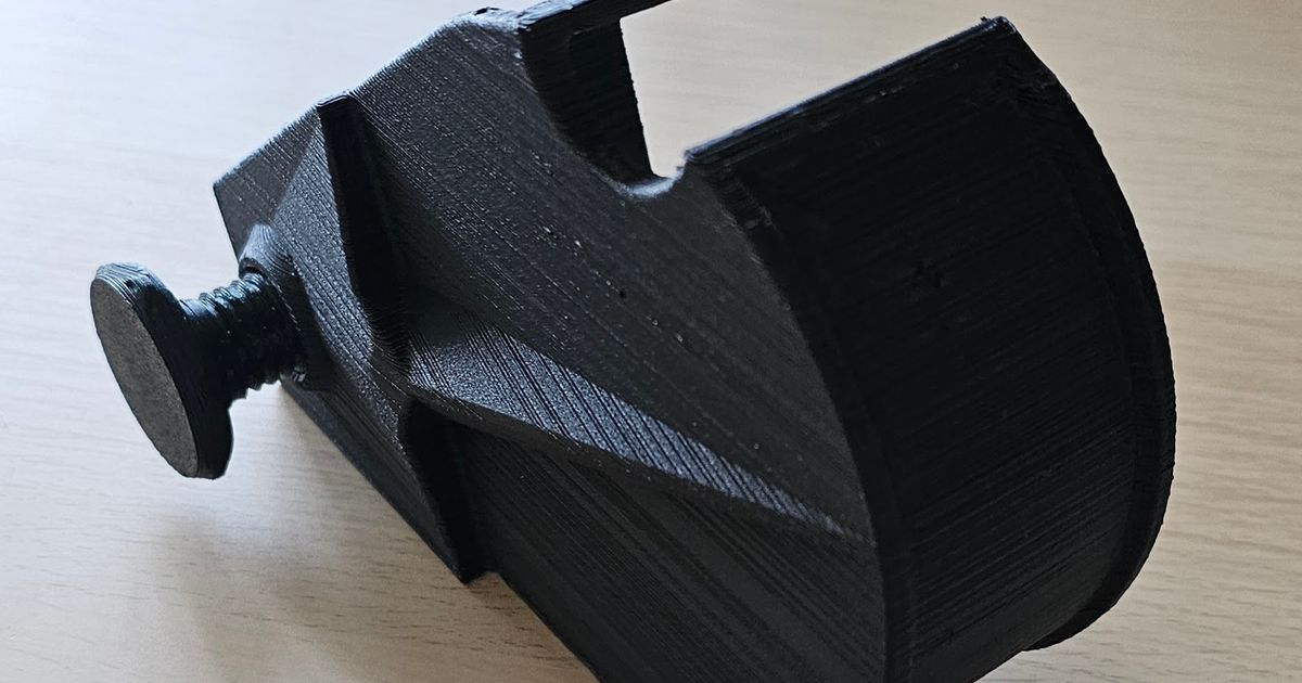 Large drink table holder/clamp by Logr47 | Download free STL model ...